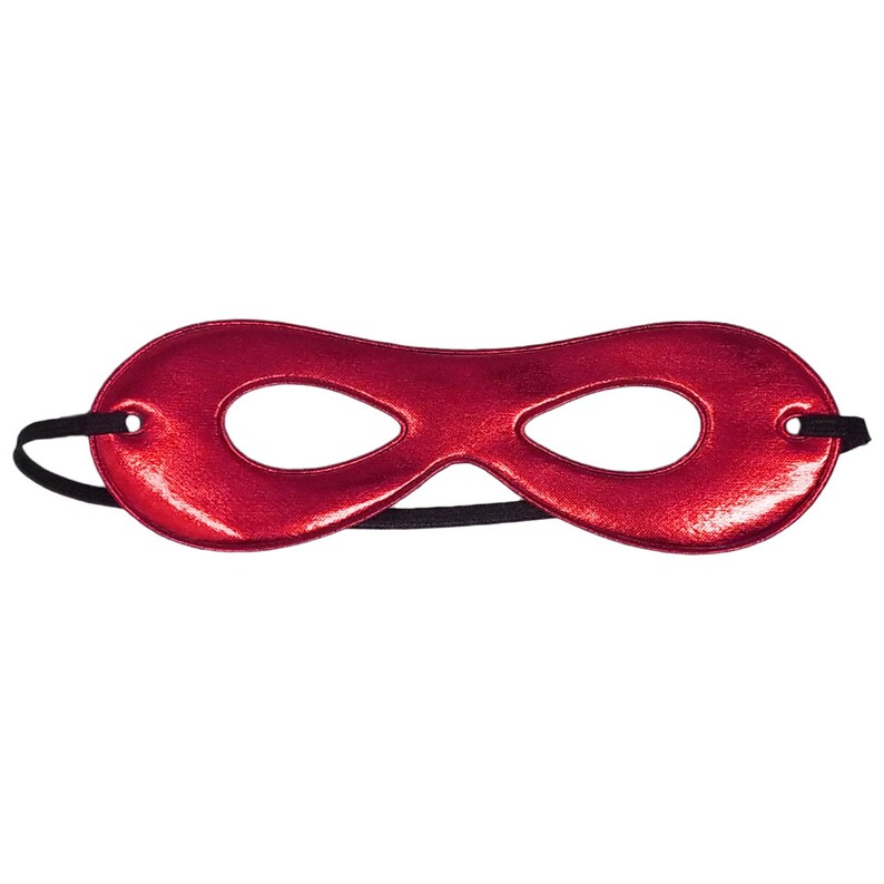 Adult Shiny Red Superhero Mask Teen Men Women Super Hero Eye | Etsy