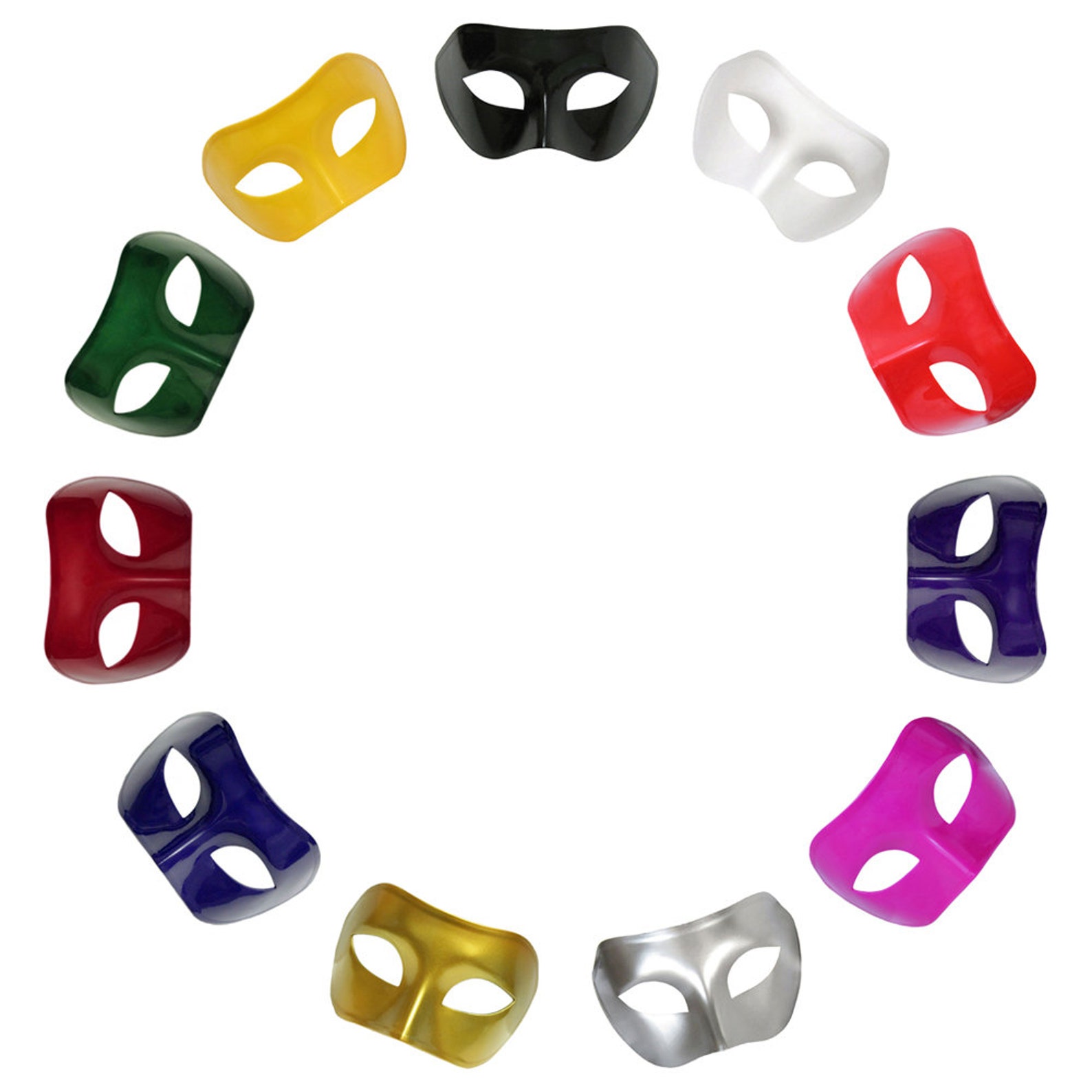 Yellow Masquerade Mask Men Women Solid Color Plain Mask - Etsy