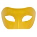Yellow Masquerade Mask Men Women Solid Color Plain Mask Prom, Party ...