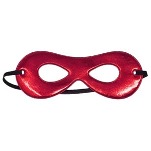 Child Shiny Red Superhero Mask Children Kids Super Hero Mask, Halloween ...