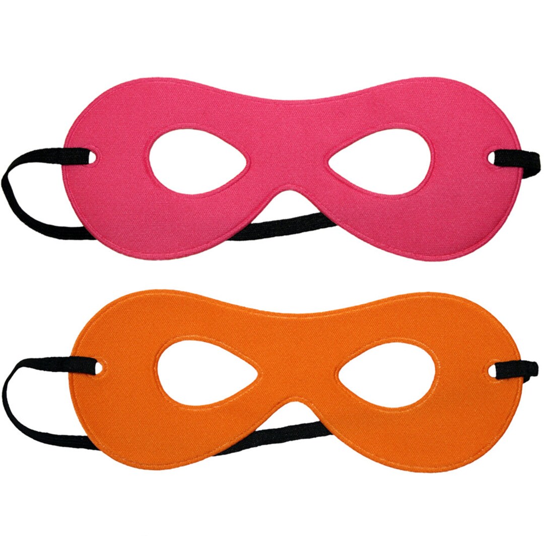 Child Reversible Pink/orange Superhero Mask Kids Super Hero Mask ...