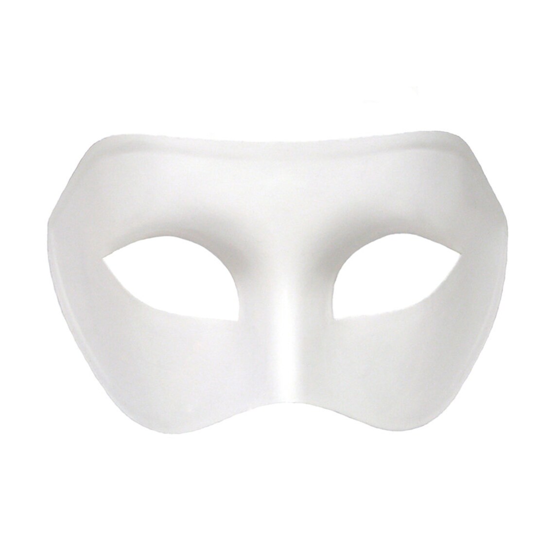 White Masquerade Mask Men Women Solid Color Plain White Mask - Etsy