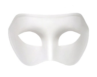White Masquerade Mask White Men Mask Party Event Mask - Etsy