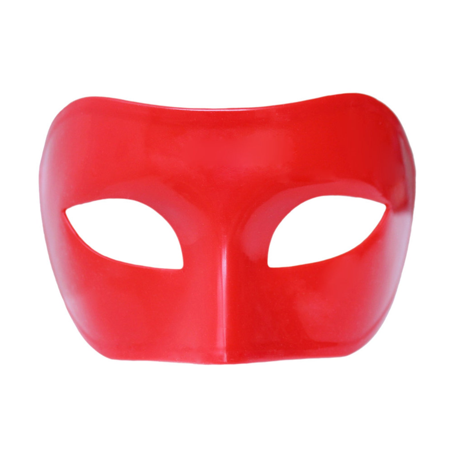 Red Masquerade Mask Men Women Solid Color Plain Red Mask - Etsy