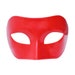 Red Masquerade Mask Men Women Solid Color Plain Red Mask Prom, Party ...