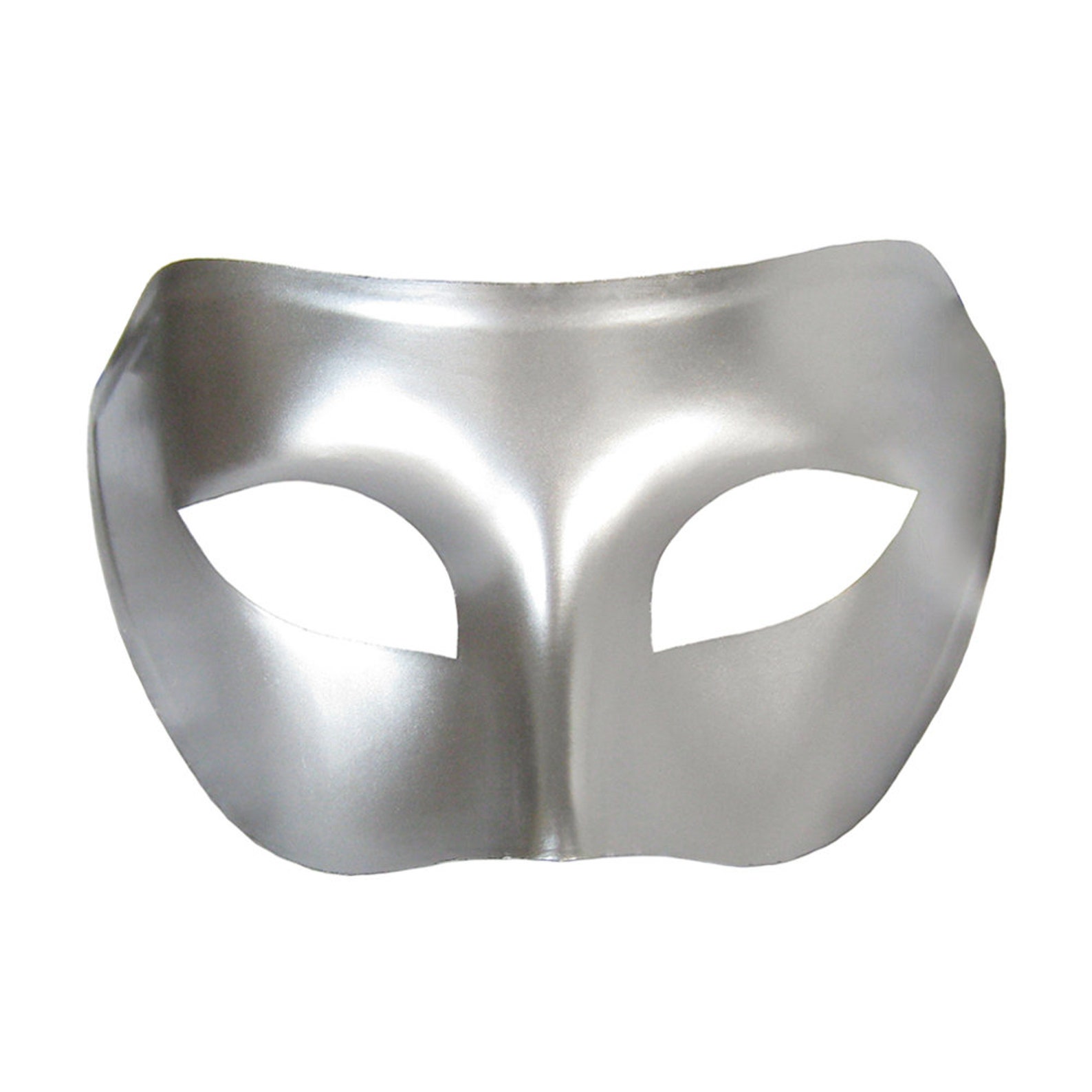 Silver Masquerade Mask Men Women Solid Color Plain Silver - Etsy