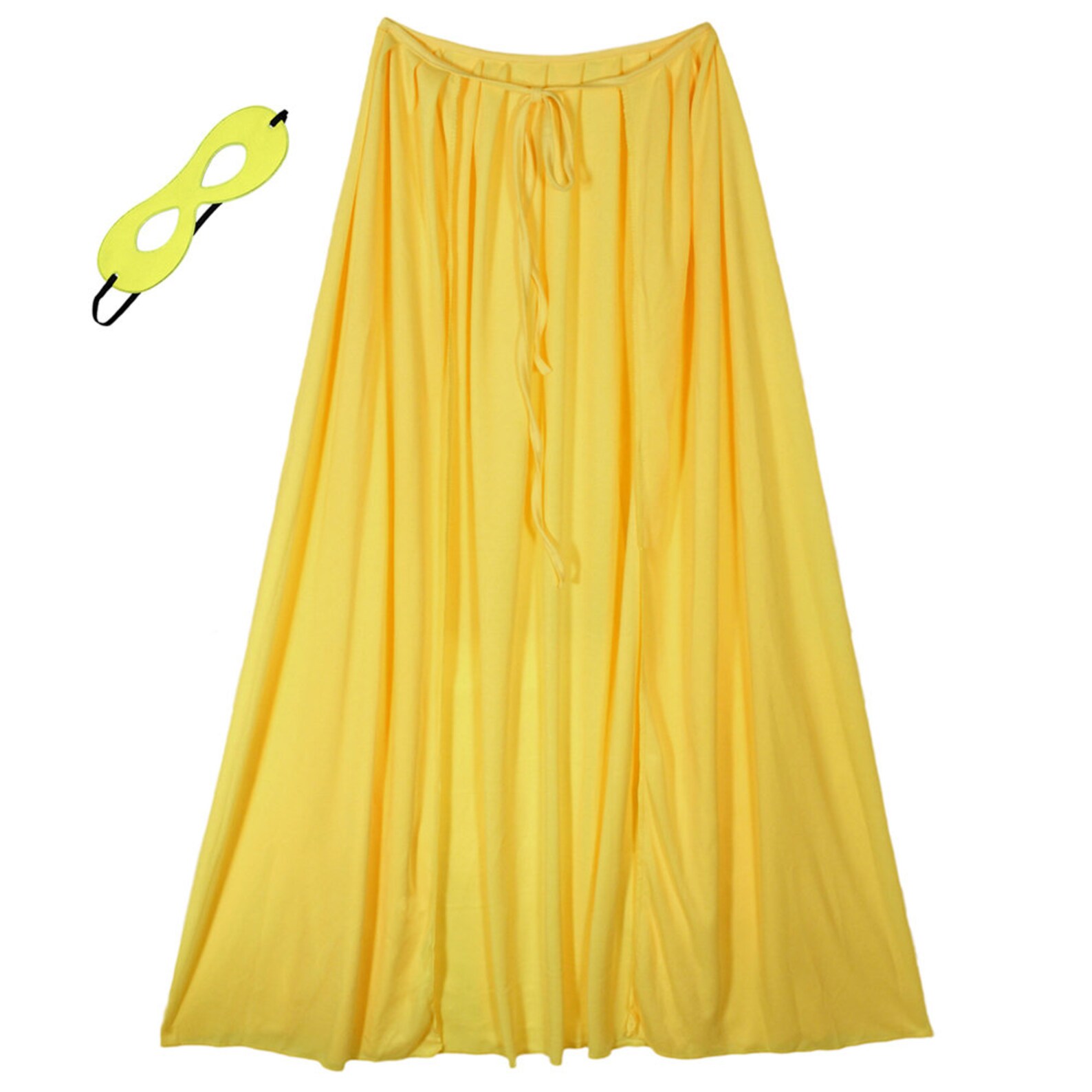 Adult Yellow Superhero Cape & Mask Costume Set Teens Men - Etsy