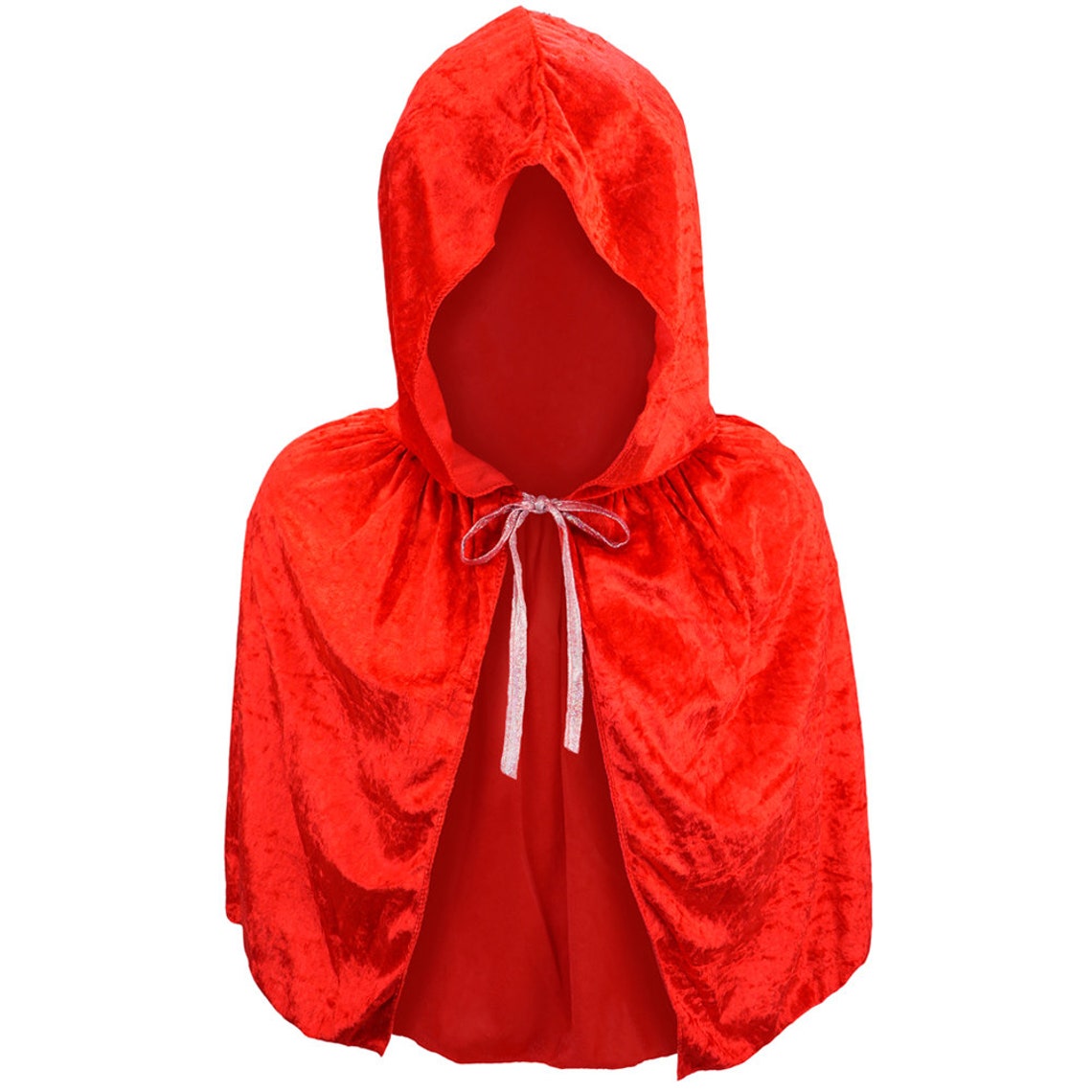 Adult Red Velvet Hooded Cape Capelet Red Riding Hood Vampire - Etsy