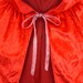 Adult Red Velvet Hooded Cape Capelet Red Riding Hood Vampire Devil ...