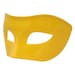 Yellow Masquerade Mask Men Women Solid Color Plain Mask Prom, Party ...