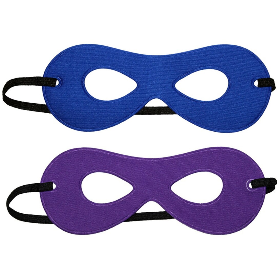 Child Reversible Blue/purple Superhero Mask Kids Super Hero Mask ...