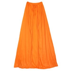 48 Long Adult Orange Cape Men Women Halloween Superhero, Comic, Cosplay ...