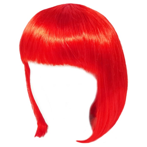 Short Red Wig - Etsy
