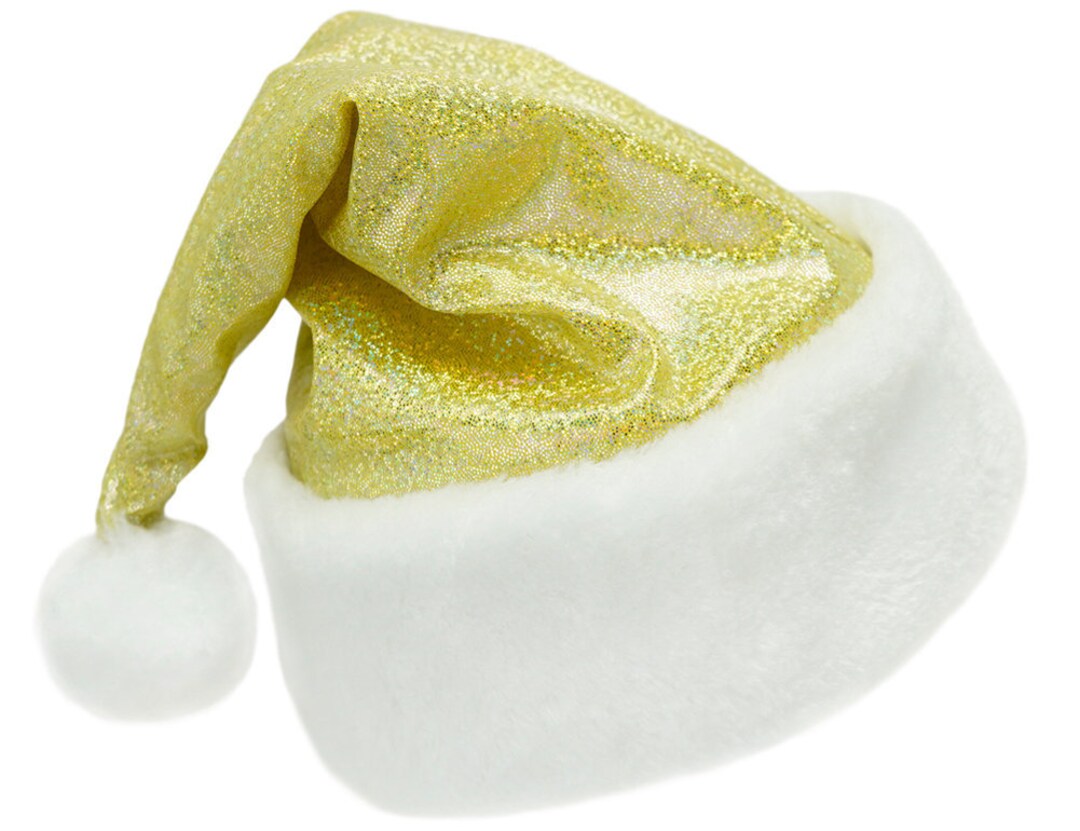 Sparkly Yellow Santa Hat Fun Cute Child Kids Teen Adult - Etsy