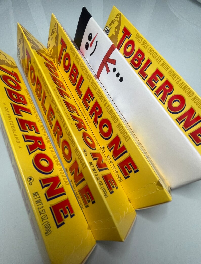 Snowman Toblerone Wrapper - Etsy