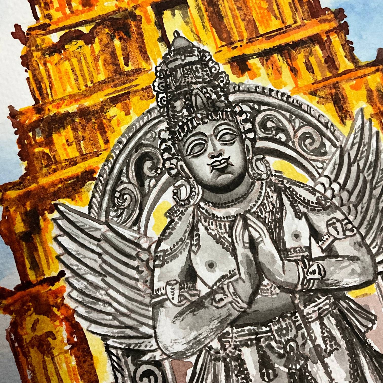 South Indian Wall Art, South Indian Paintings, Tamil Wall Decor ...