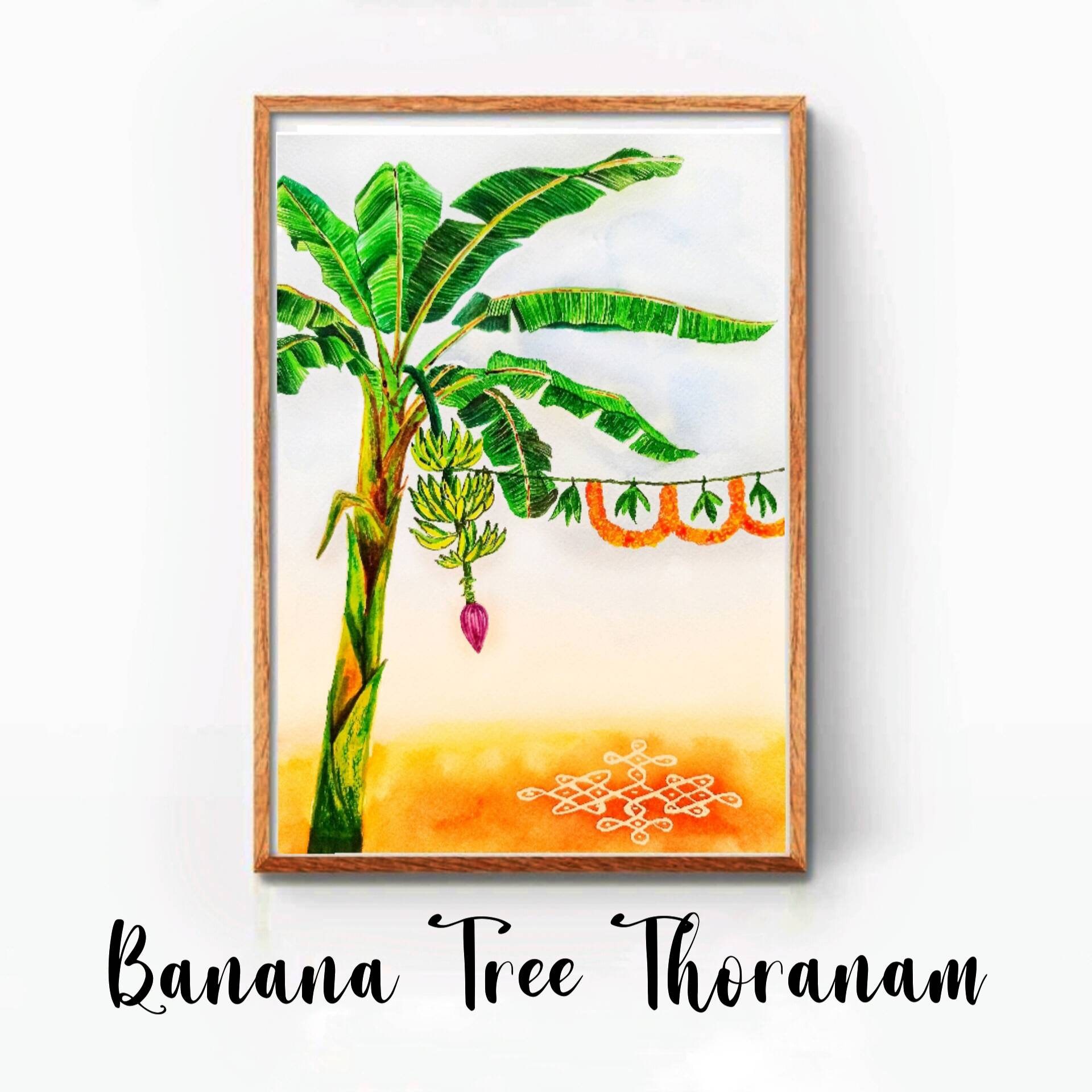 Tamil Nadu Watercolor Painting Tamil Wall Art Tamil Home - Etsy