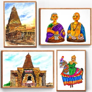 Tanjavur Wall Art, Tanjore Art, Periya Kovil, Thanjavur, South Indian ...