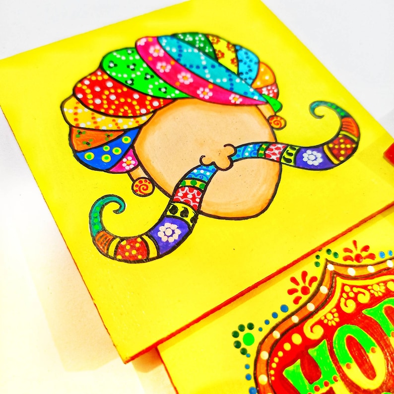Handmade Indian Coasters: Rajasthani Folk Art, Gujarat Home Decor - Etsy