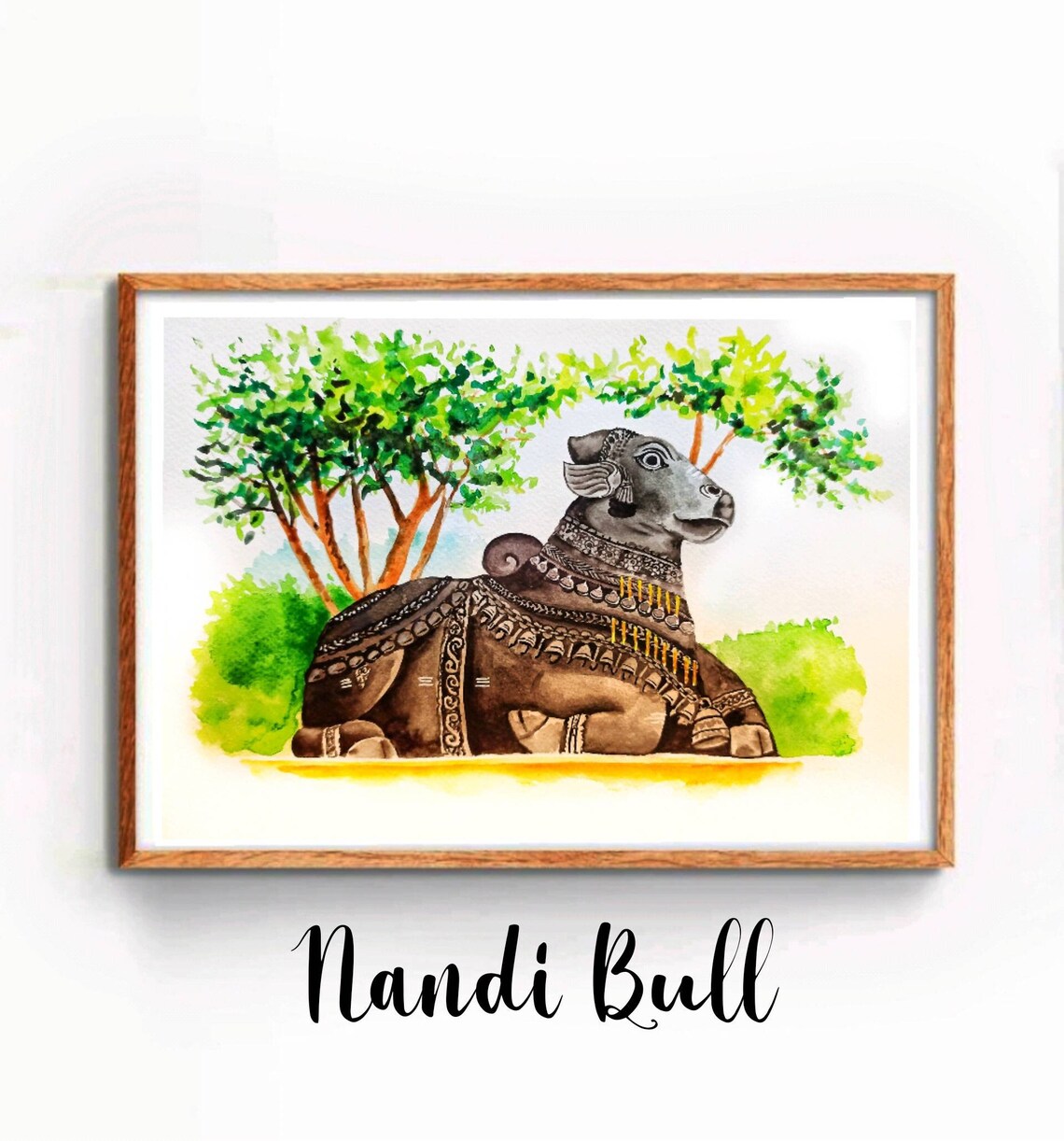 Tamil Nadu Watercolor Painting Tamil Wall Art Tamil Home | Etsy