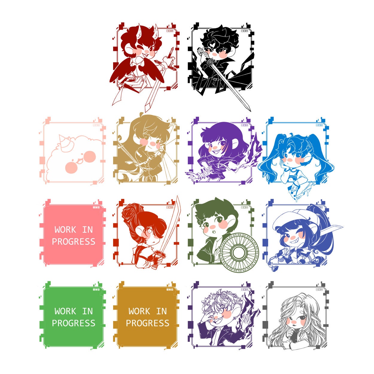 ORV Kimcom Status Window Charms - Etsy