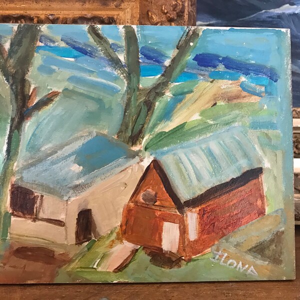 Abstract Barn - Etsy