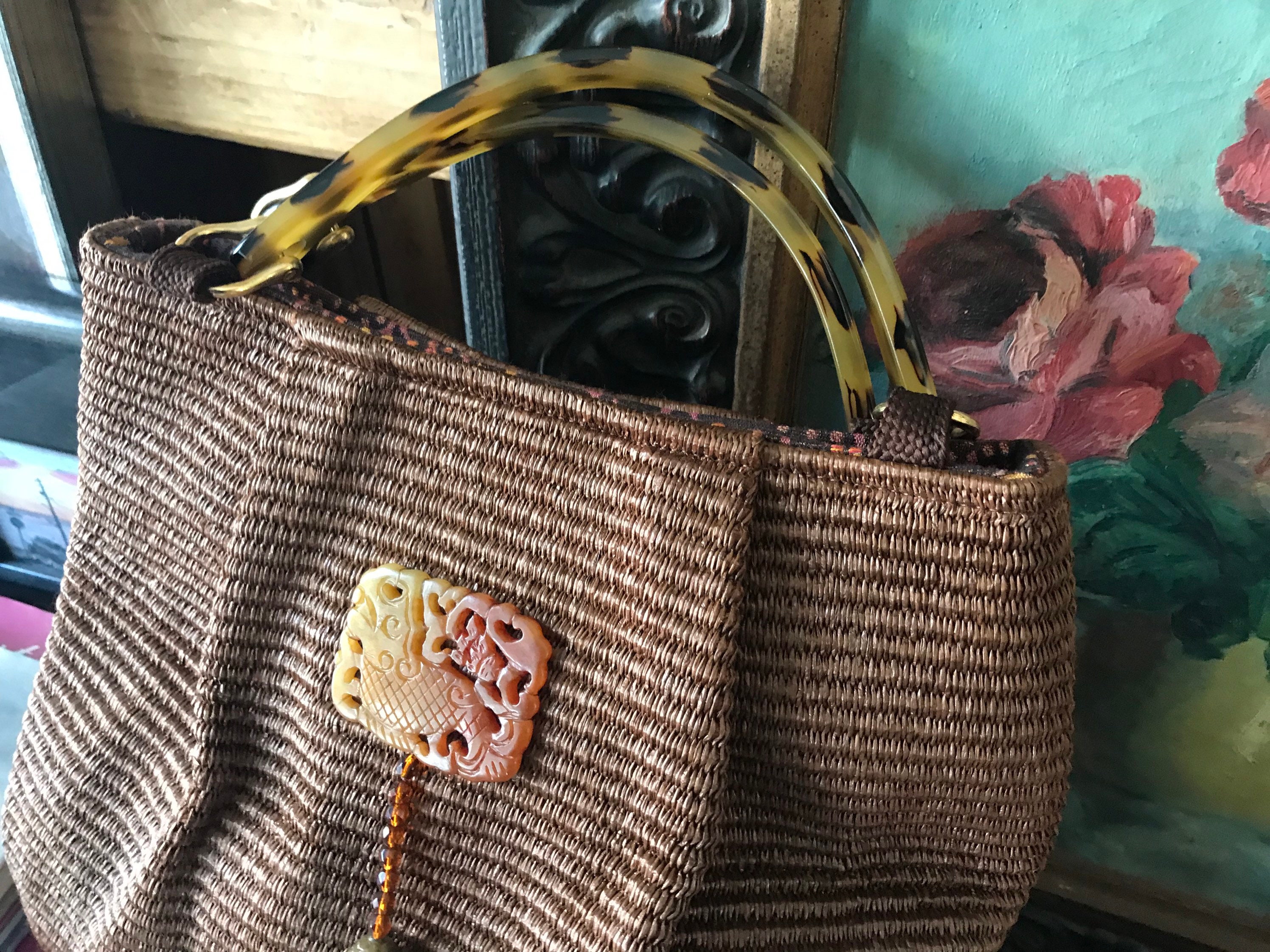 Sharon Chiang Designer Handmade Straw Bag on Sale - Etsy