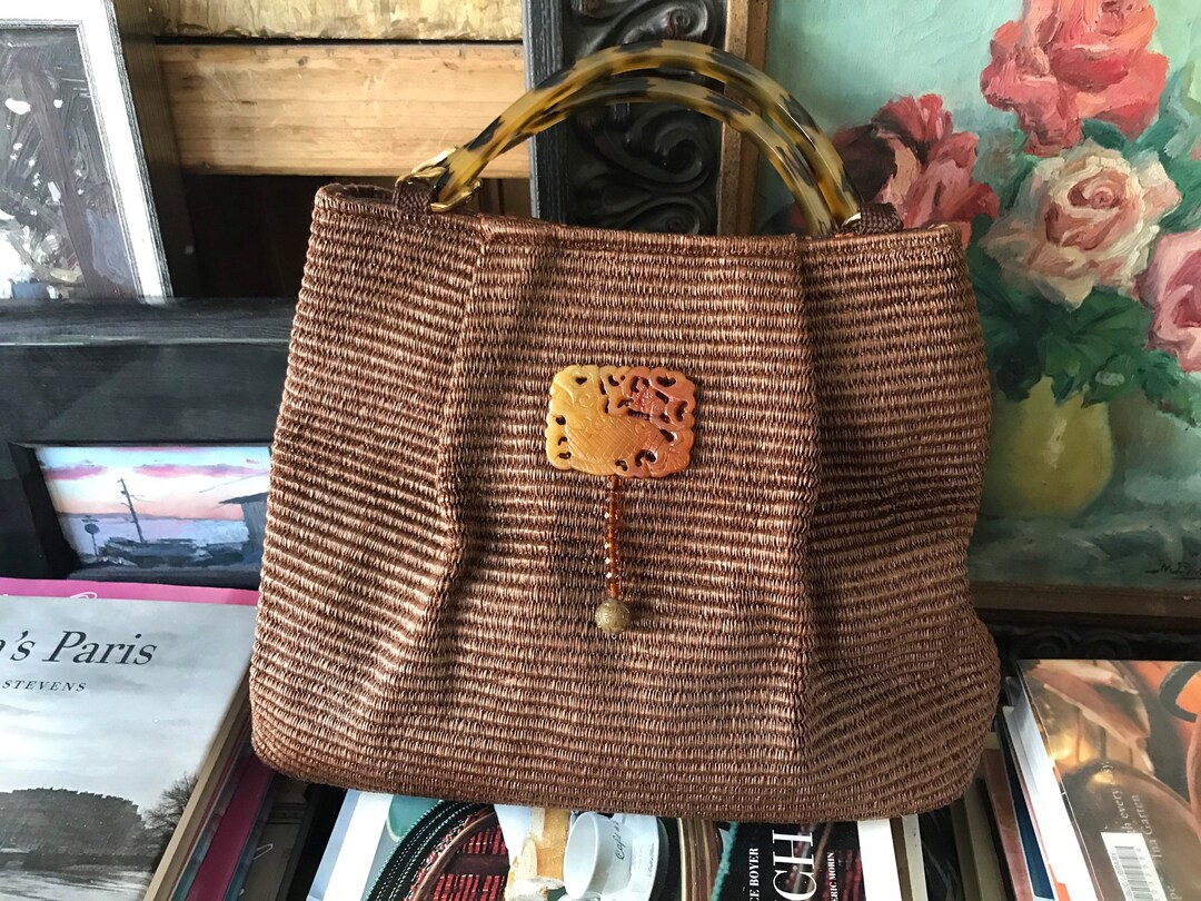 Sharon Chiang Designer Handmade Straw Bag on Sale - Etsy