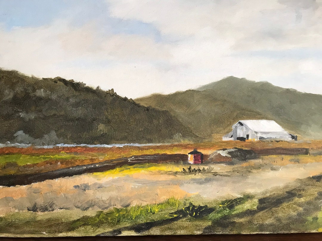Ferndale Barn Oil Painting on Canvas 12x16 - Etsy