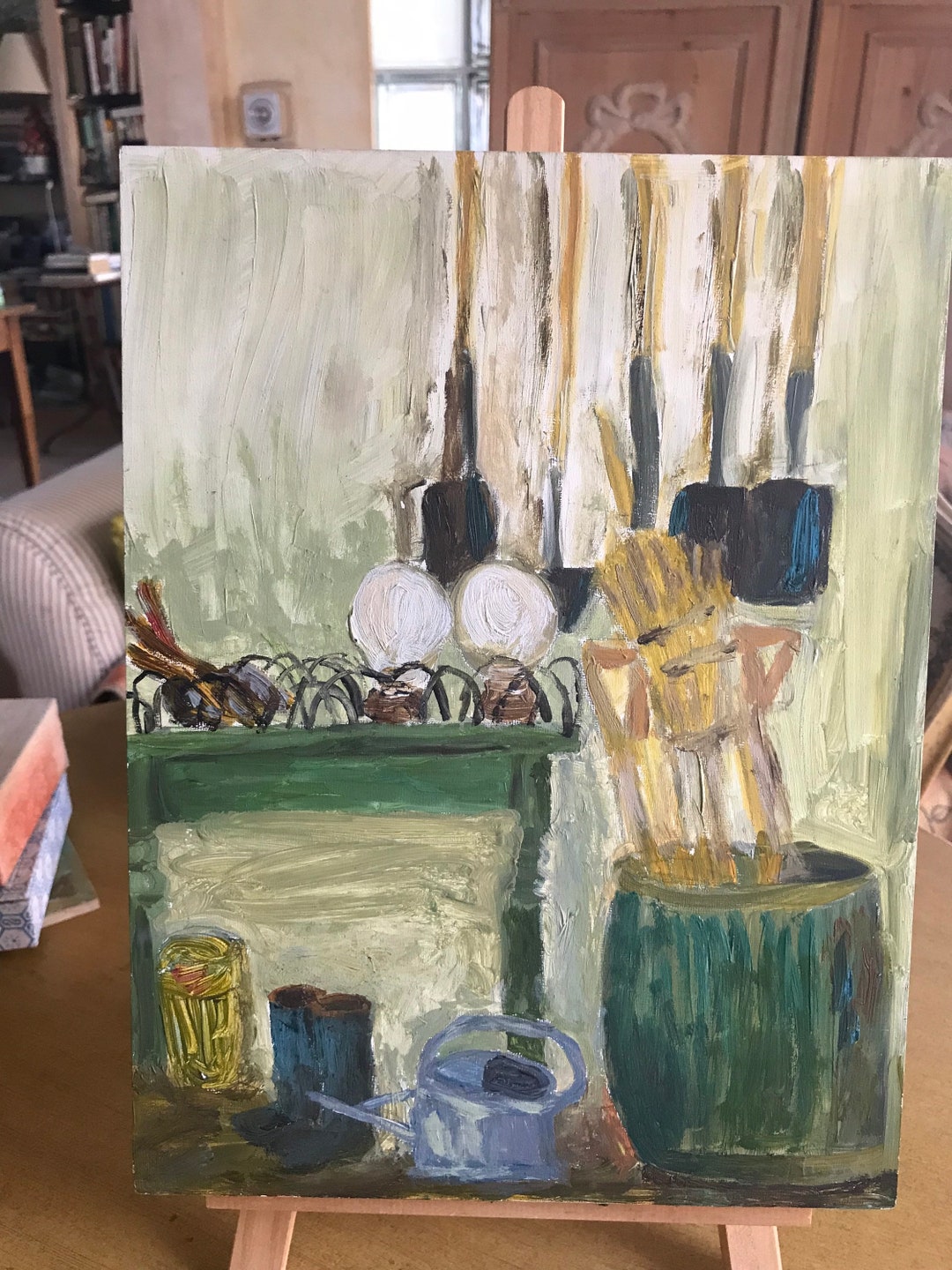 Garden Shed Oil Painting 12x9” on Board Wood Framed on Sale - Etsy