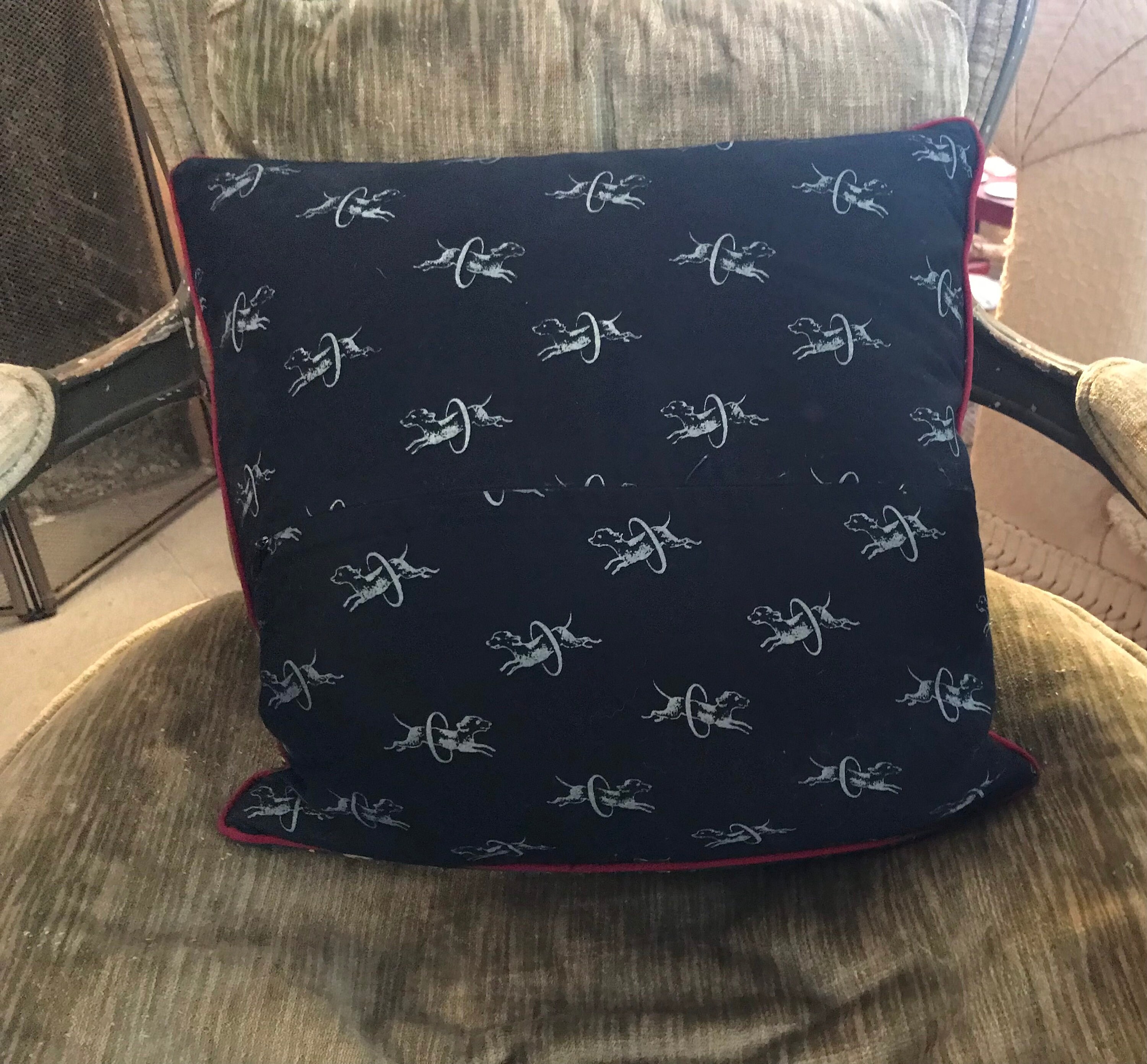 Needlepoint Wire Terrier Pillow Vintage 14x14” - Etsy