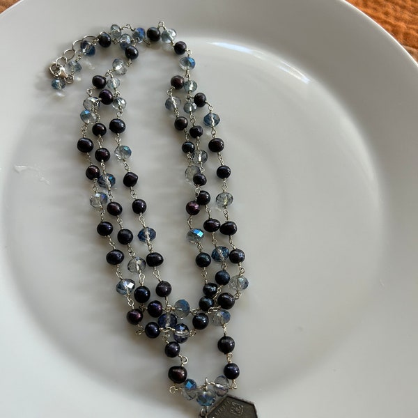 3 Tiered Necklace - Etsy