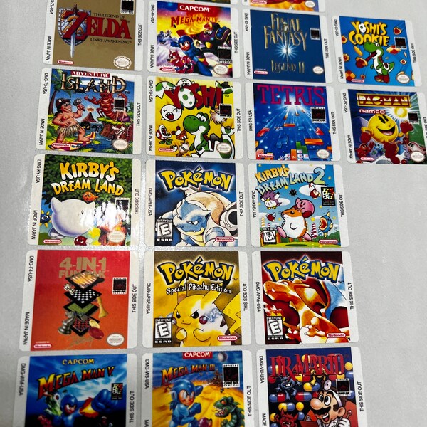 Gameboy Cartridge Label - Etsy
