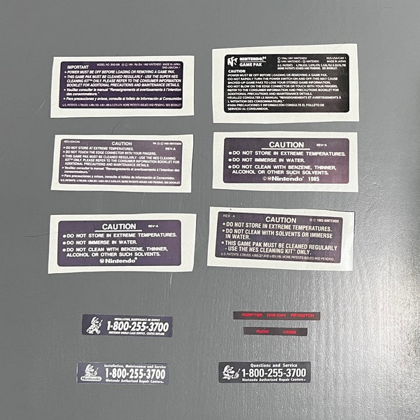Nes Labels - Etsy
