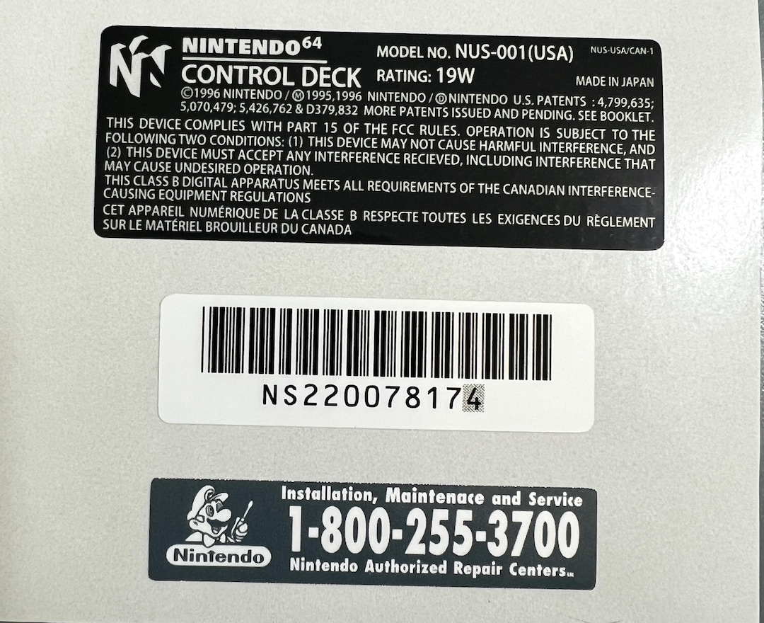 N64 Console Labels - Etsy