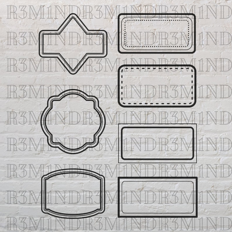 21 Simple Border Frame Clipart * for Commercial and Personal Use* SVG ...