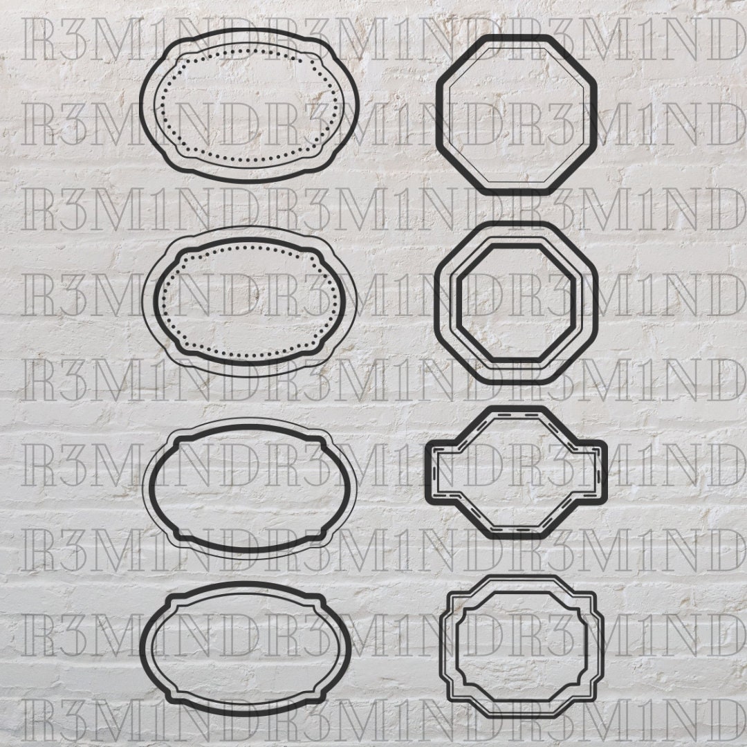 21 Simple Border Frame Clipart * for Commercial and Personal Use* SVG ...