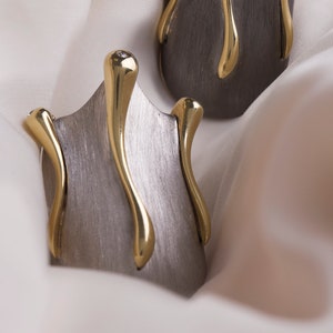 Contemporary Ring, Sculptural Ring, Silver Wide Band, Artistic Jewelry ...