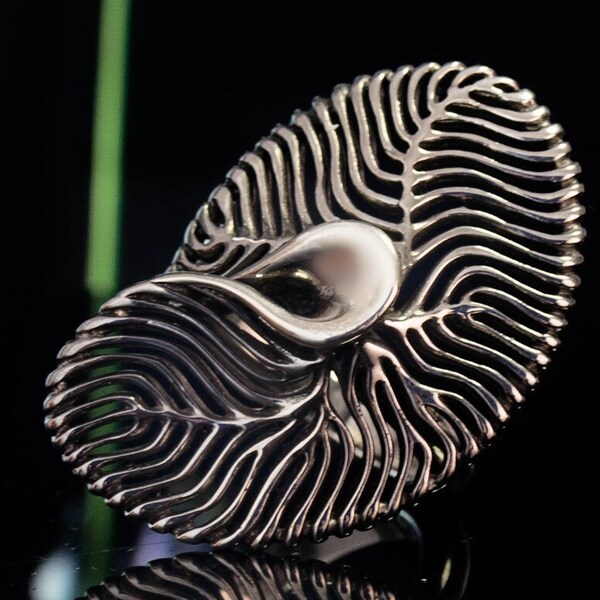Spectacular Designer Ring, Modern Silver Ring, Futuristic Jewelry ...
