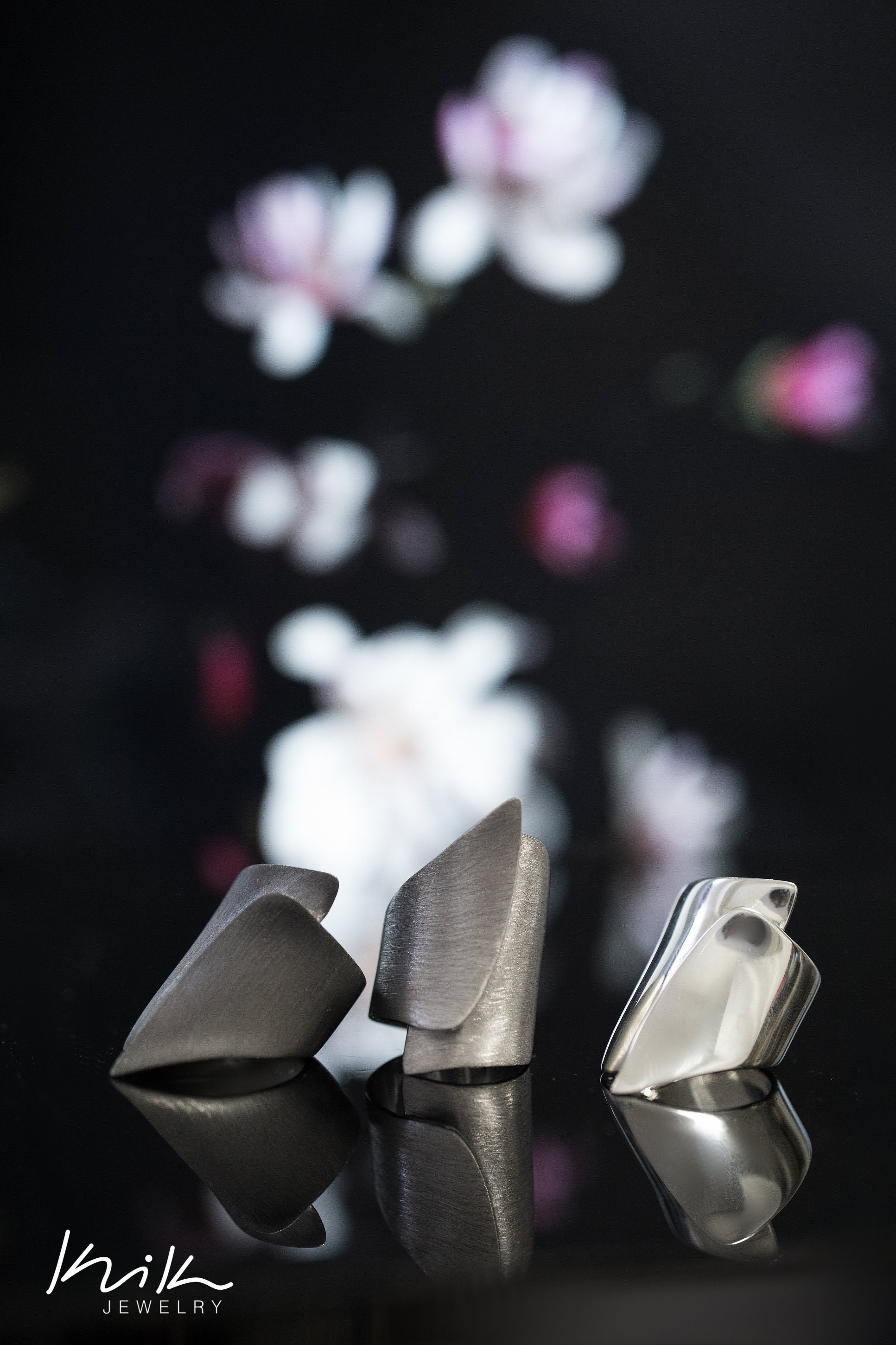 Silver Ring Contemporary Large Wrap Silver Textured Ring, Finger Wrap ...