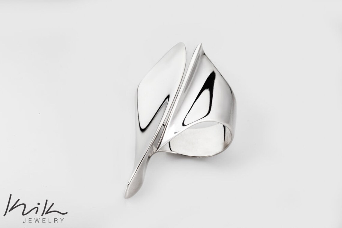 Spectacular Designer Ring Modern Silver Ring Futuristic - Etsy
