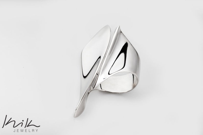 Spectacular Designer Ring, Modern Silver Ring, Futuristic Jewelry ...