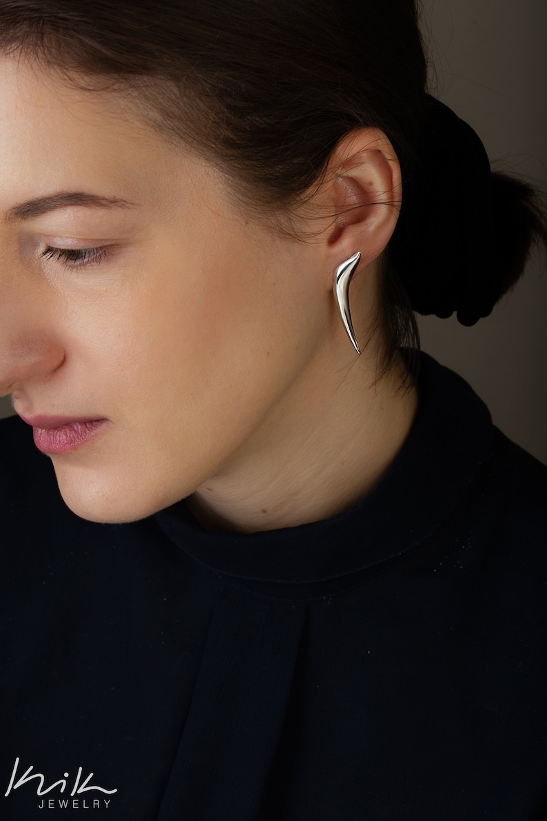 Ultra Modern THORN Studs | Contemporary KRIK Designer Jewelry | Avant ...