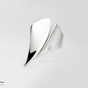 Spectacular Designer Ring, Modern Silver Ring, Futuristic Jewelry ...