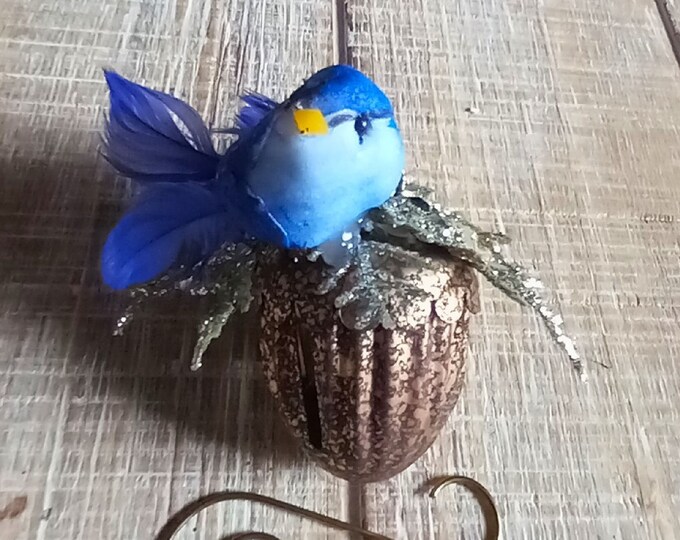 Vintage Handblown Glass Bluebird of Happiness Figurine by Ganz 2.5 Tall ...