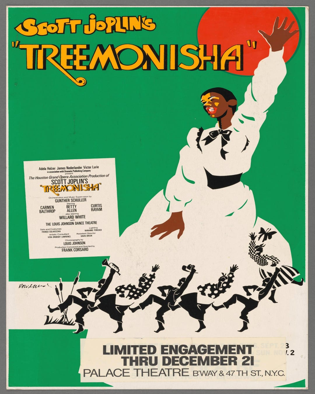 Scott Joplin Treemonisha Poster Print * Vintage Black Theater Art ...