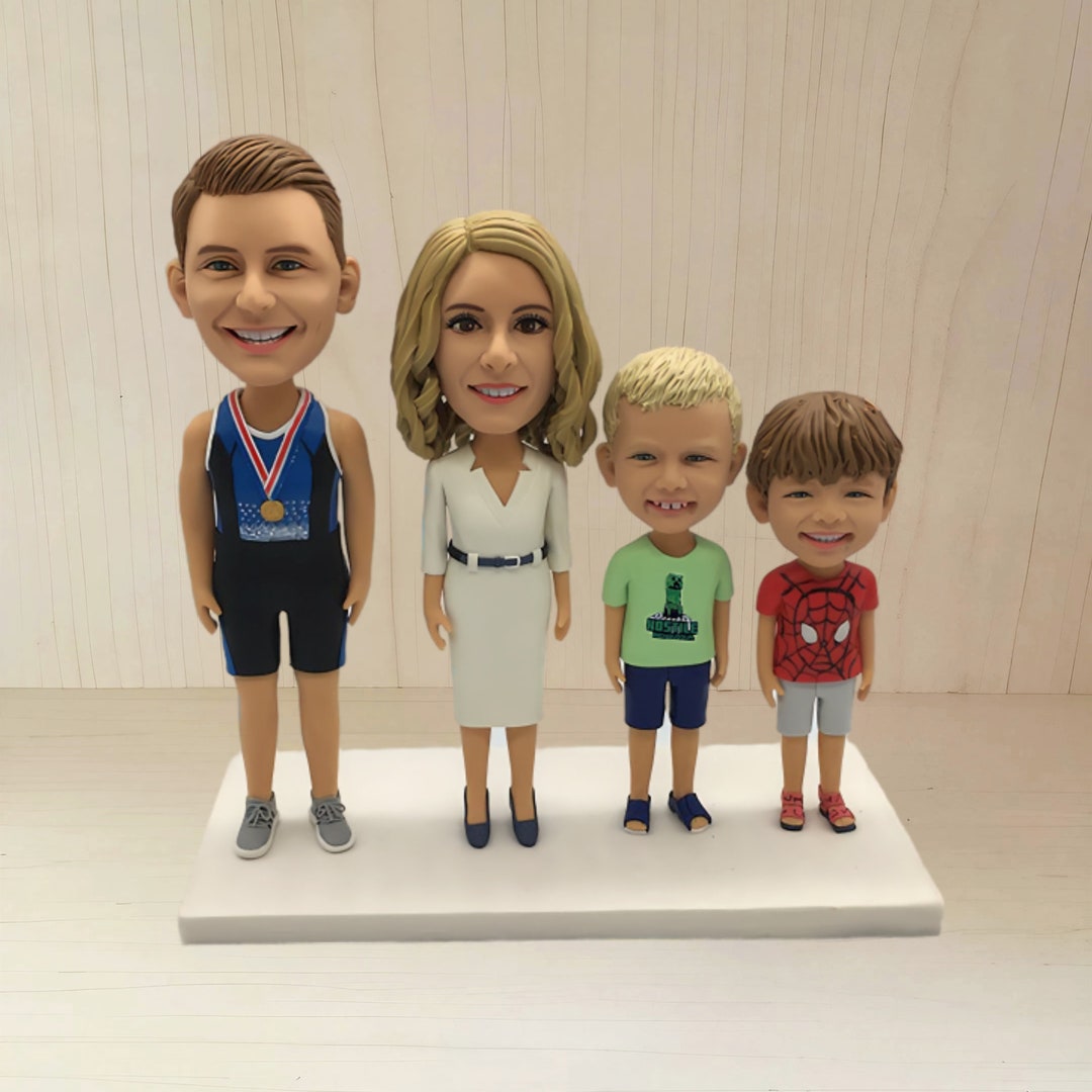 Custom Handcrafted Bobbleheads - Personalized Family Figurines Gift ...