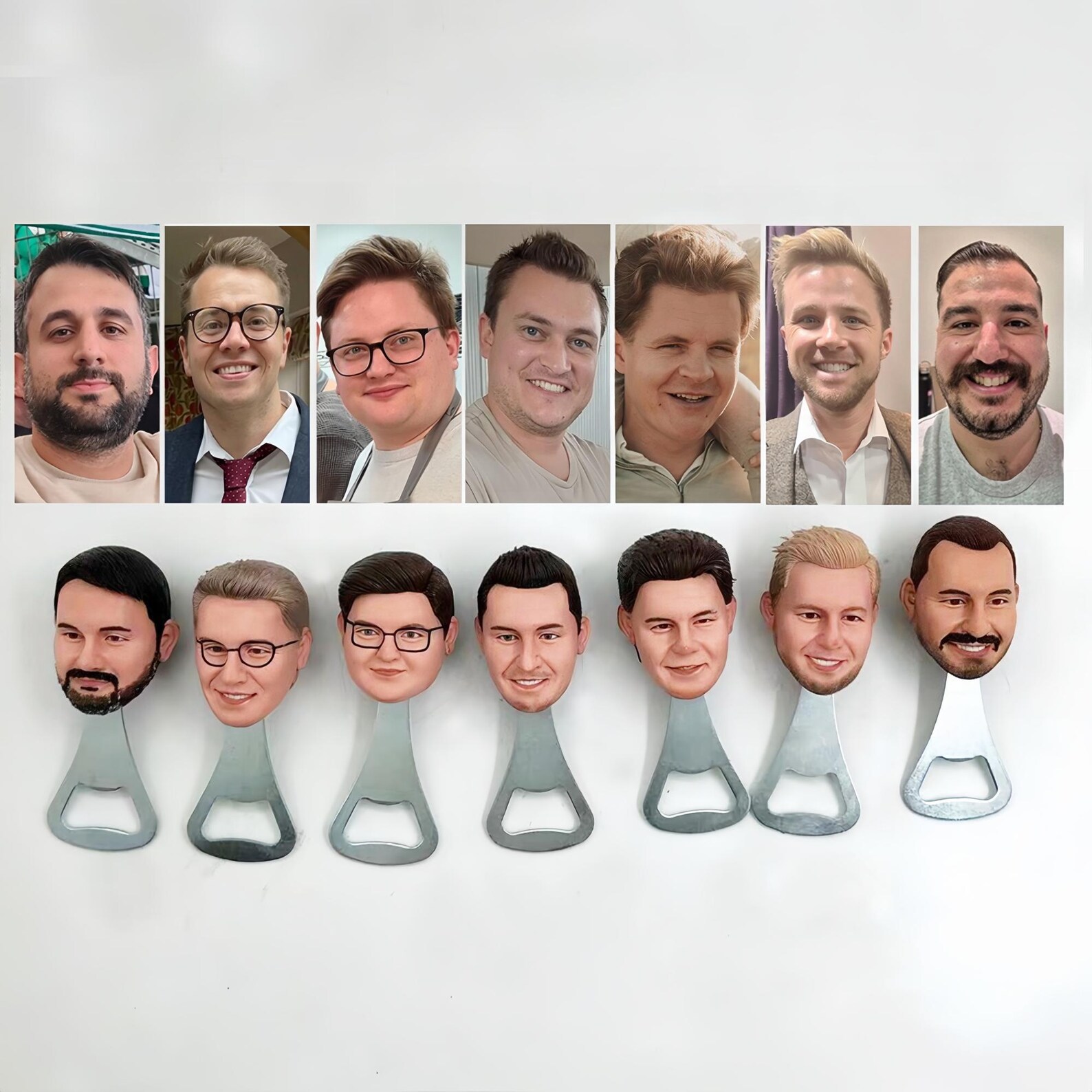 Custom Face Bottle Opener: Personalized Bobblehead Groomsmen Gift - Etsy