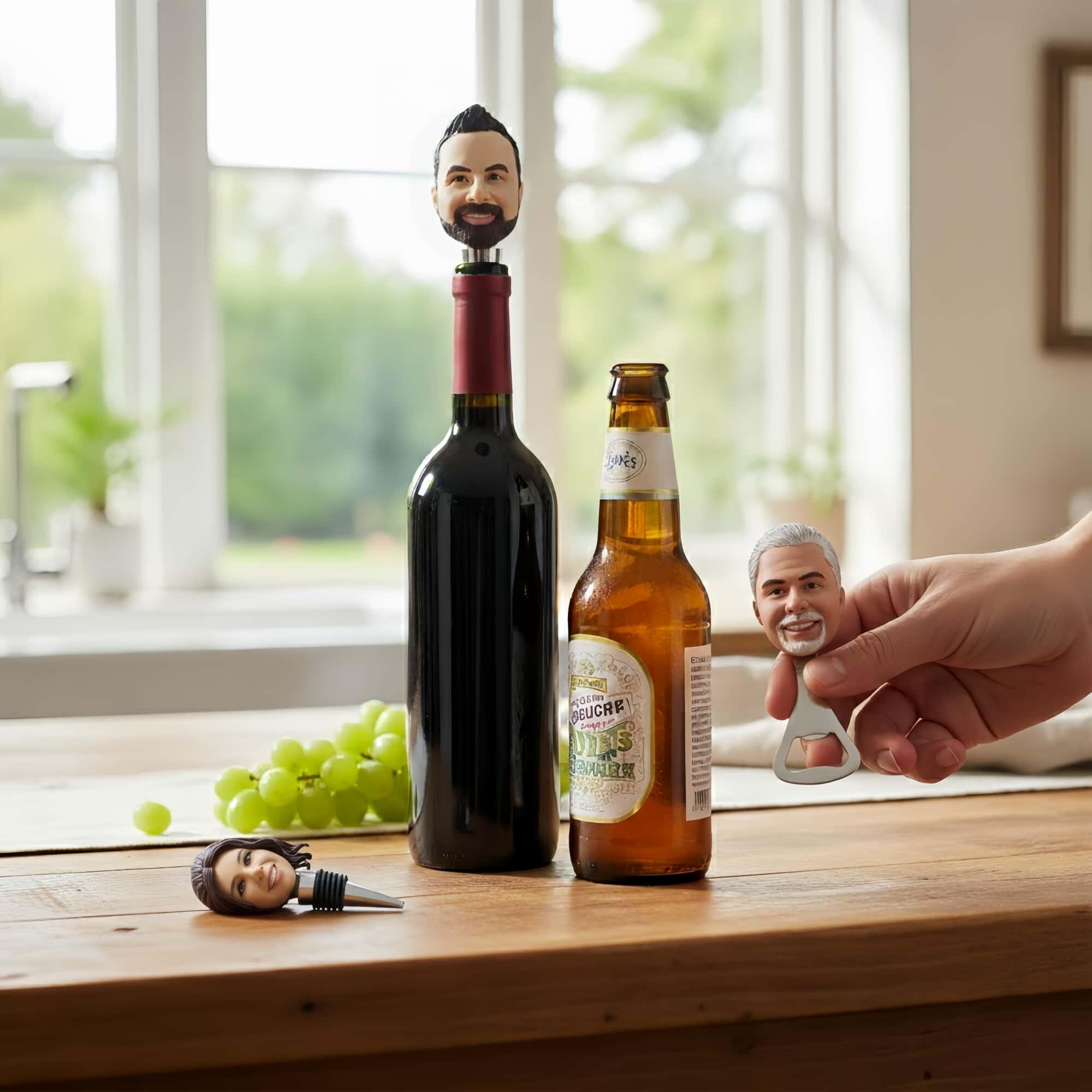 Custom Face Bottle Opener: Personalized Bobblehead Groomsmen Gift - Etsy