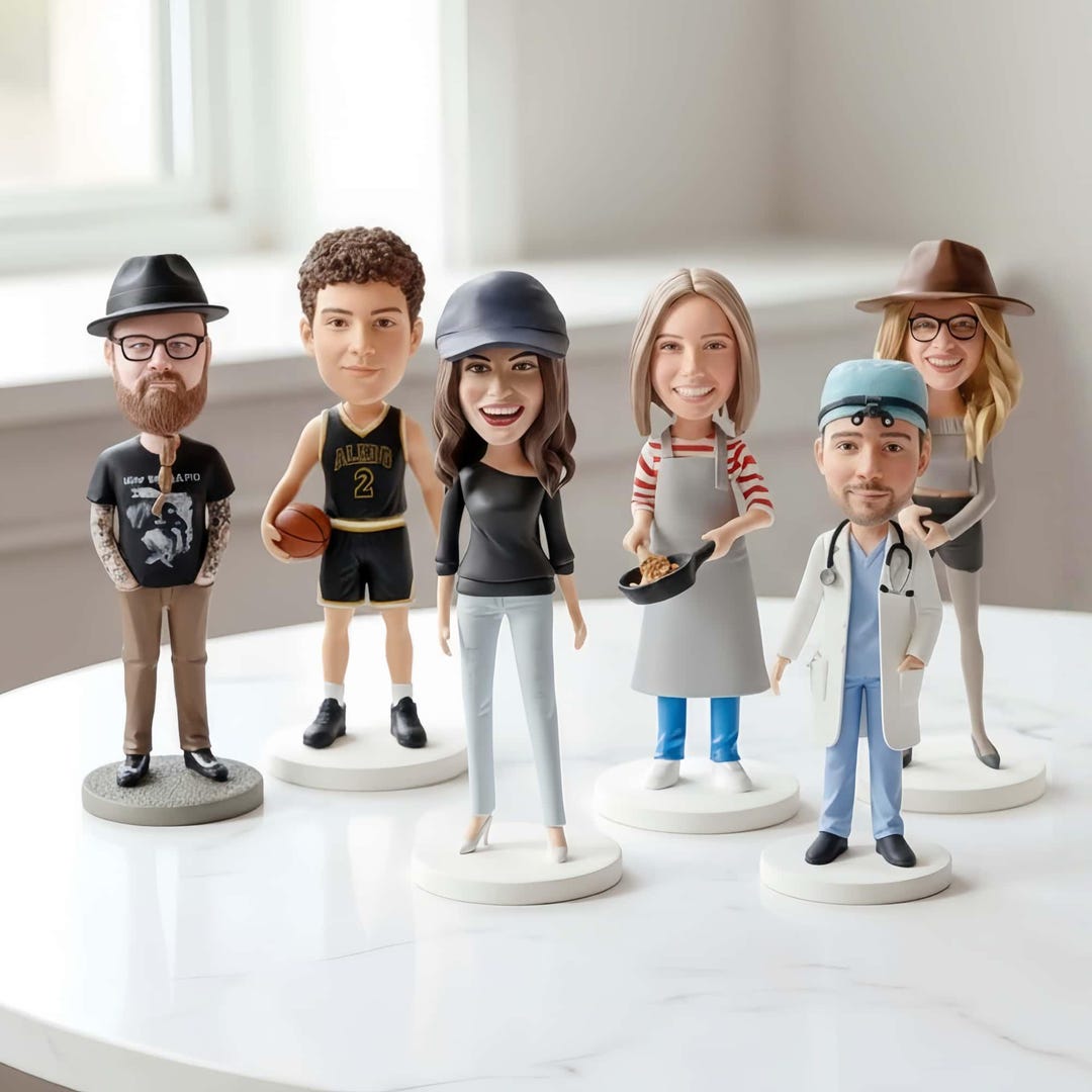 Custom Bobblehead From Photo, Handmade Polymer Clay Figurine Cake ...